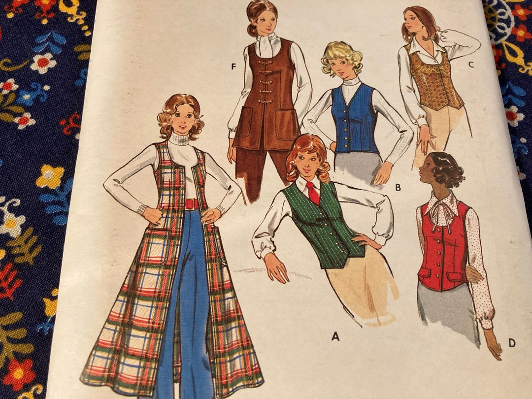 Vintage 1970s Butterick 6685 Sewing Pattern Size 12 Bust 34 or Size 14 ...