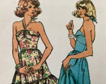 Vintage 1970s Simplicity 8728 GUNNE SAX Sewing Pattern Size 12 Bust 34 ...