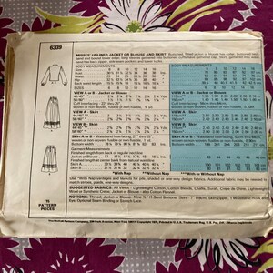 Vintage 1970's Mccall's 6339 Sewing Pattern Size 6-8-10 Bust 30.5,31.5 ...