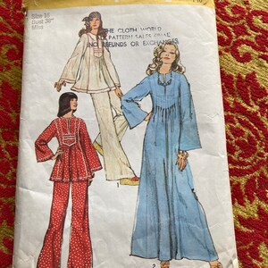 Vintage 1970s Simplicity 6044 Sewing Pattern Size 10 Bust 32.5 - Etsy