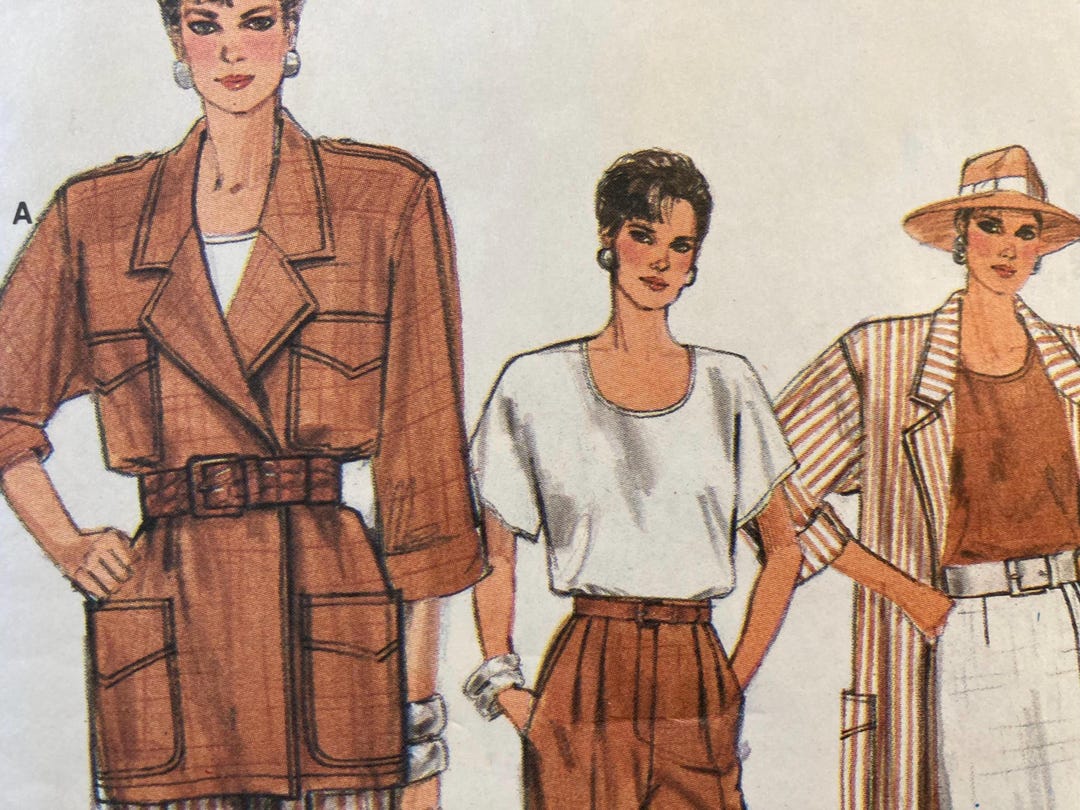 Vintage 1970's Vogue 9854 Sewing Pattern Size 8-10-12 Bust 31.5, 32.5 ...