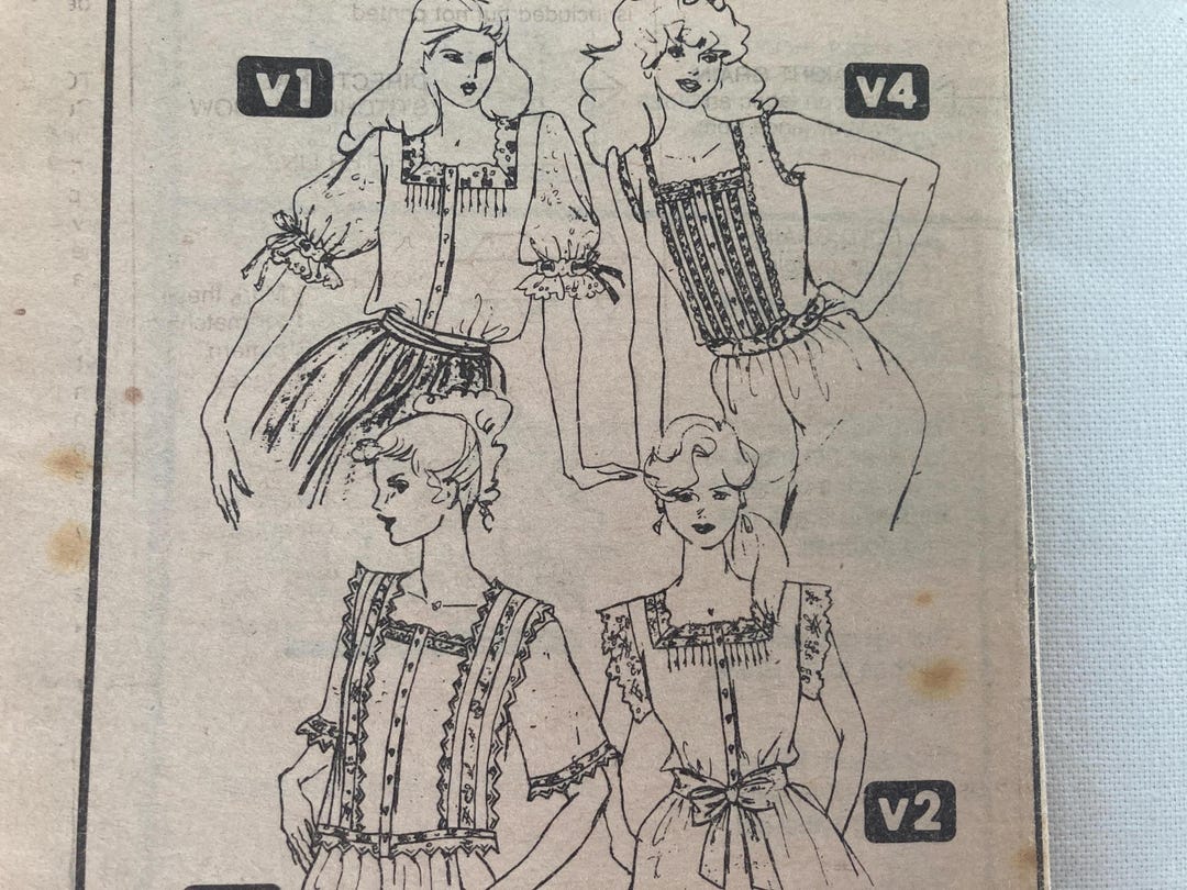 Vintage 1970s 80s Simplicity 5995 Sewing Pattern Size 14 Bust 36 - Etsy