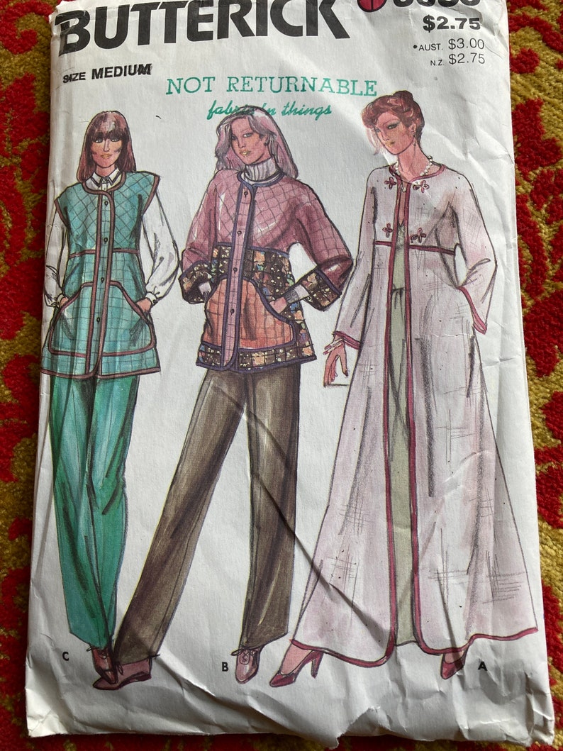 Vintage 1970s Butterick 3385 Sewing Pattern Size Medium 1214 - Etsy