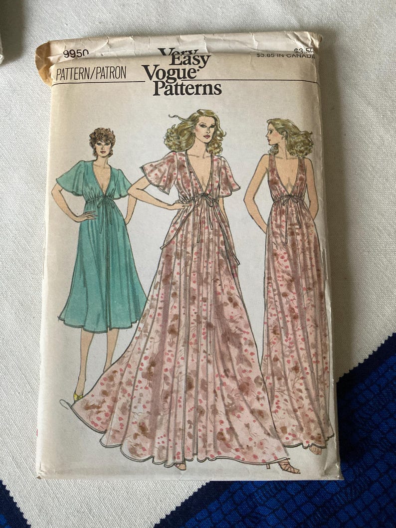 Vintage 1970s Vogue 9950 Sewing Pattern Size 16 Bust 38 FF - Etsy