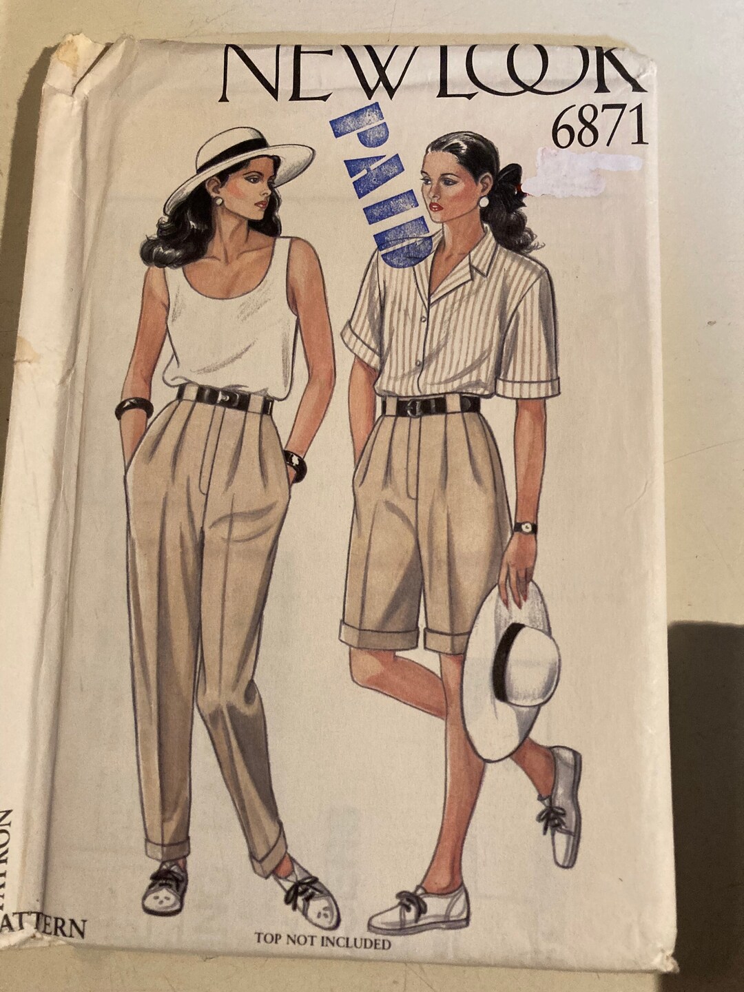 Vintage 1980s NEW LOOK 6871 Sewing Pattern Six Sizes in One FF - Etsy