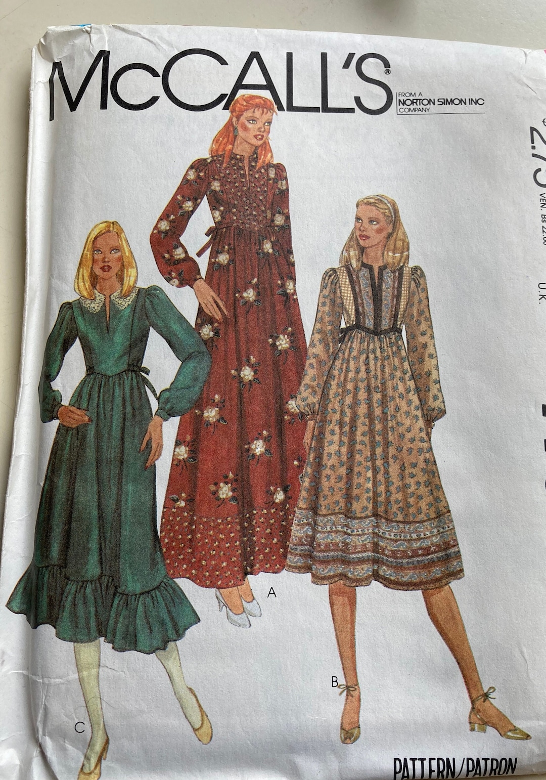 Vintage 1980s Mccall's 7795 Sewing Pattern Size 8 Bust 31.5 or Size 14 ...