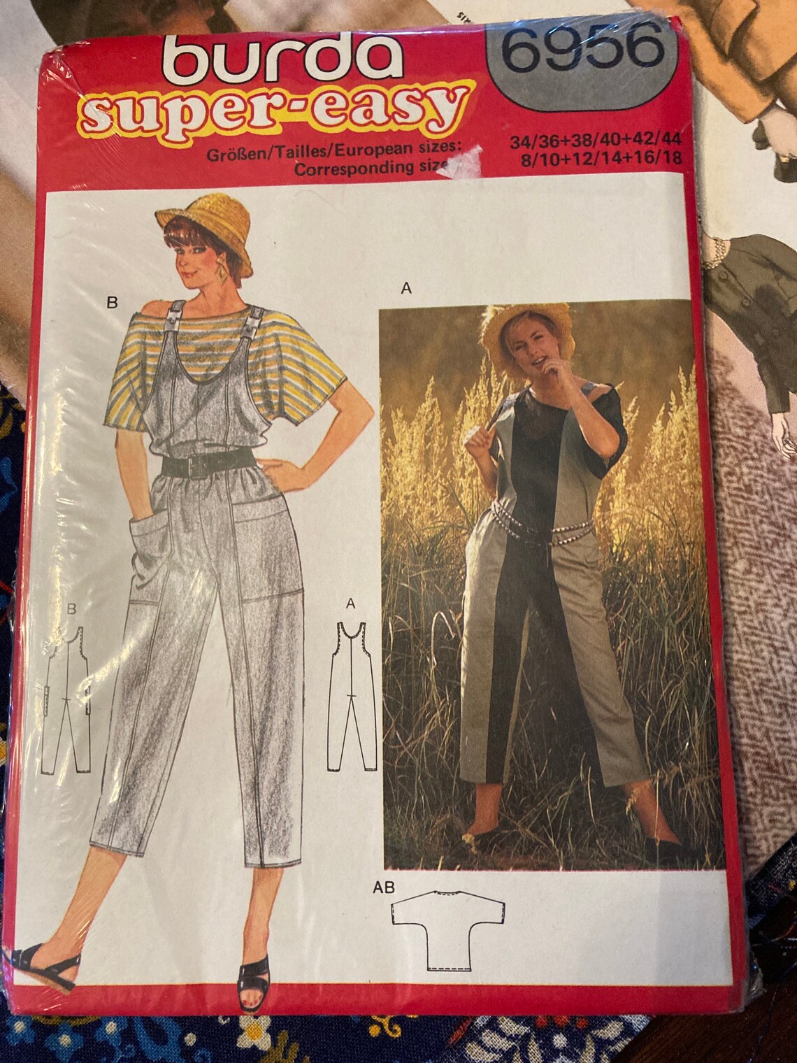 Vintage 1980s Burda 6956 Sewing Pattern - Etsy
