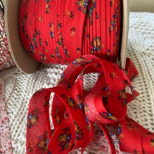 Vintage 1950s 60s 70s Floral Calico Bias Seam Binding Cotton | Etsy