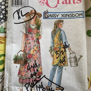 Vintage 1990s Simplicity 7481 Daisy Kingdom Sewing Pattern Size S,M,L ...