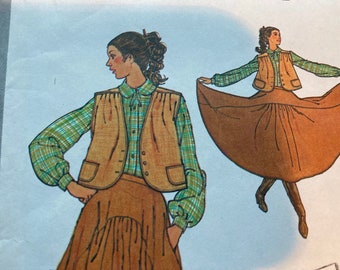 Vintage 1970s Simplicity 5499 Sewing Pattern Size 12 Bust 34 - Etsy