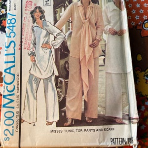 Vintage 1970s Mccalls 5487 Halston Sewing Pattern Size 14 Bust 36 FF - Etsy