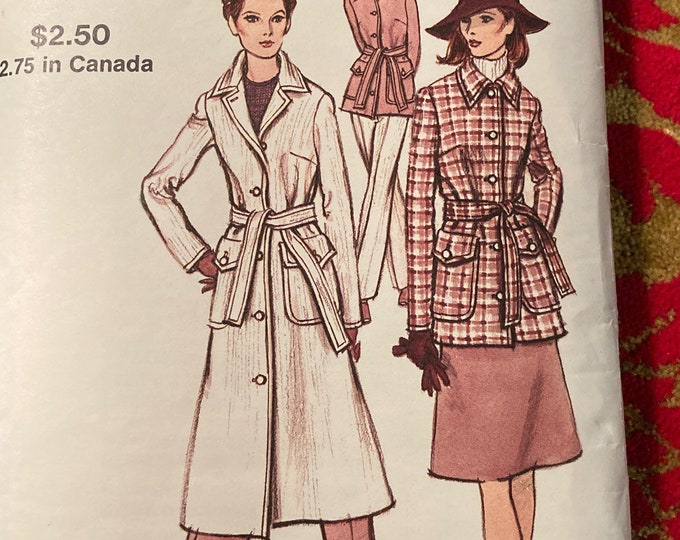 Vintage 1970s Vogue 2765, Sewing Pattern Size 12 Bust 34 - Etsy