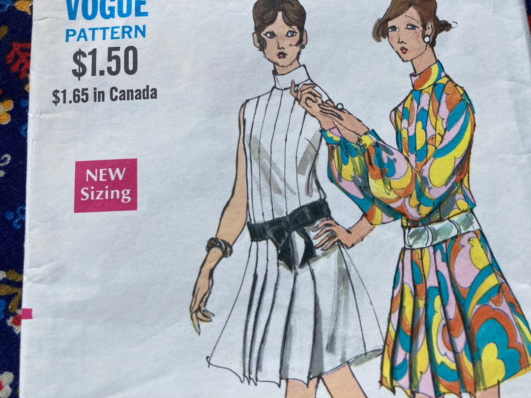 Vintage 1970s Vogue 7662 Sewing Pattern Size 10 Bust 32.5 or Size 12 ...