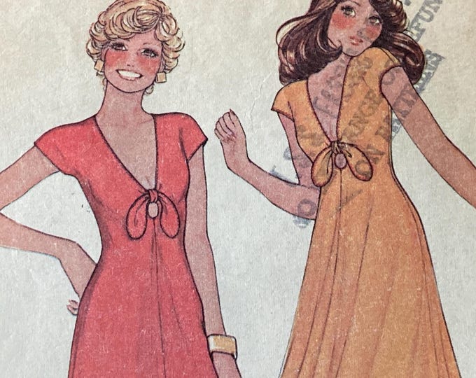 Vintage 1970s Mccall's 4090 STEPEN BURROWS Sewing Pattern Size 10 Bust ...