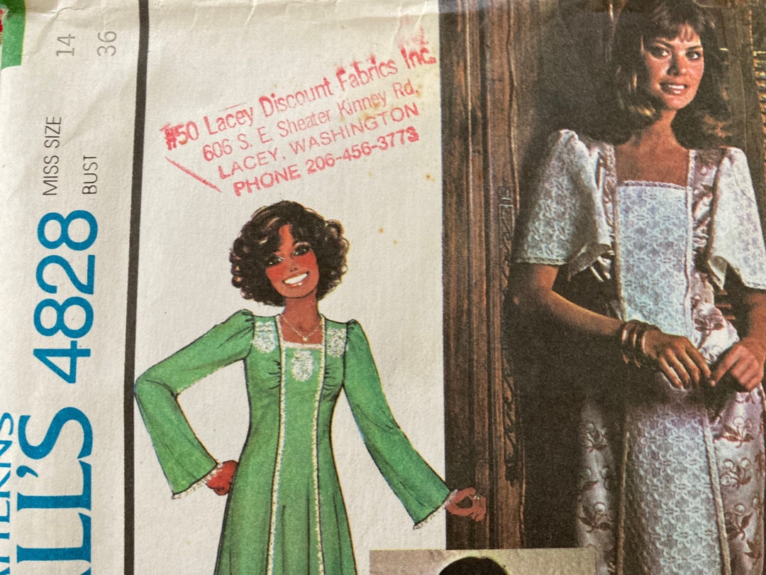 Vintage 1970s Mccalls 4828 Sewing Pattern Size 14 Bust 36 or Size 16 ...