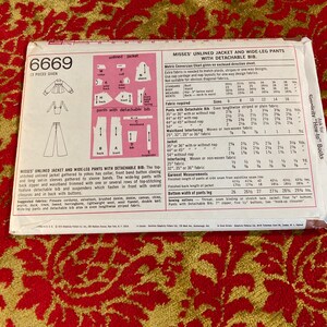 Vintage 1970s Simplicity 6669 Sewing Pattern Size 8 Bust 31.5 or Size ...