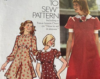 Vintage 1970's Simplicity 5299 Sewing Pattern Size 12 Bust 34 FF - Etsy