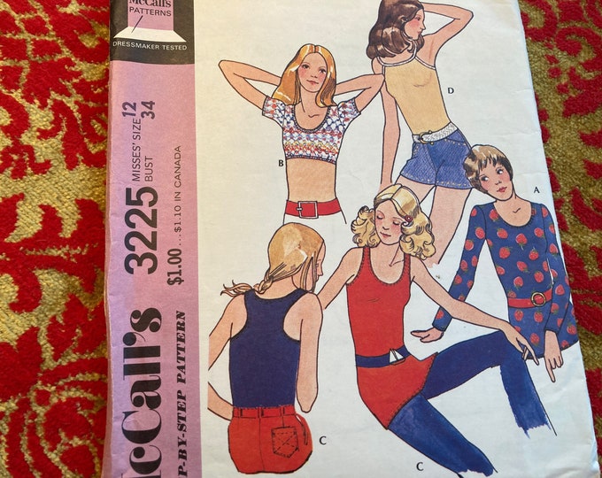 Vintage 1970s Butterick 3570 Sewing Pattern Size 12 Bust 34 - Etsy