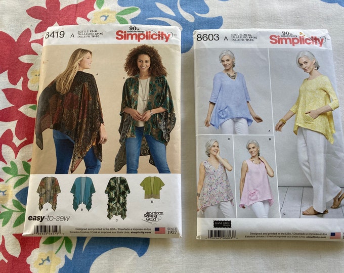 Simplicity, 8419 and 8603 Sewing Pattern FF - Etsy