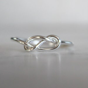 Figure 8 Knot Ring//sterling Silver//handcrafted Made to Order - Etsy