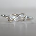 Figure 8 Knot Ring//sterling Silver//handcrafted Made to Order - Etsy