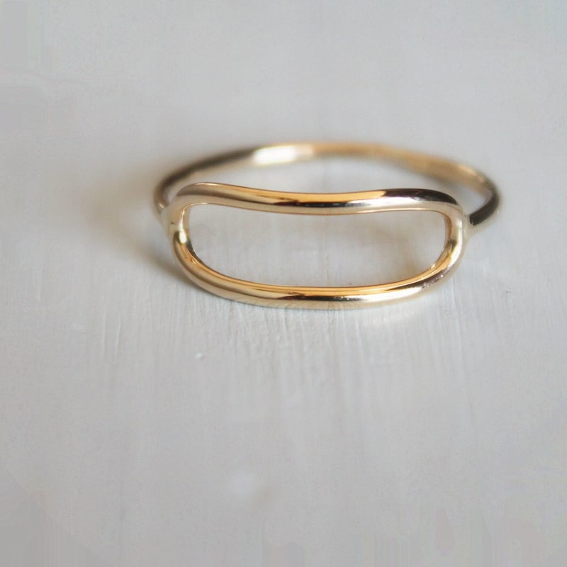 Modern Gold Ring - Etsy