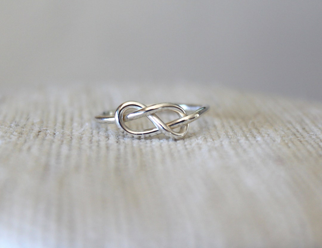 Figure 8 Knot Ring//sterling Silver//handcrafted Made to Order - Etsy