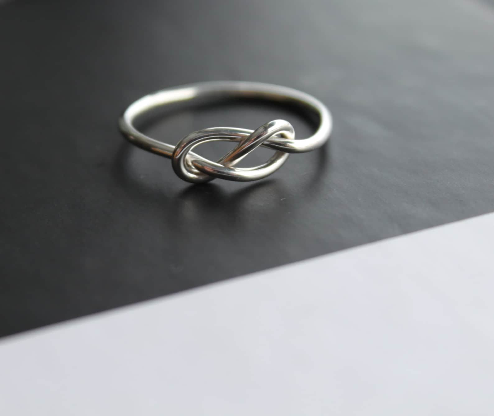 Figure 8 Knot Ring//sterling Silver//handcrafted Made to Order | Etsy