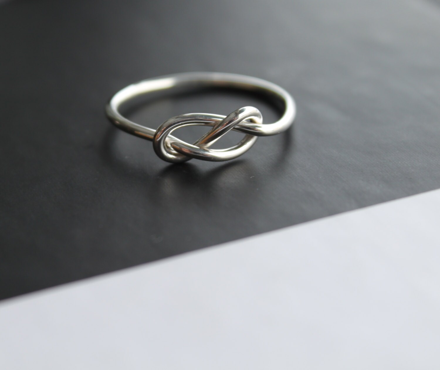 Figure 8 Knot Ring//sterling Silver//handcrafted Made to Order | Etsy