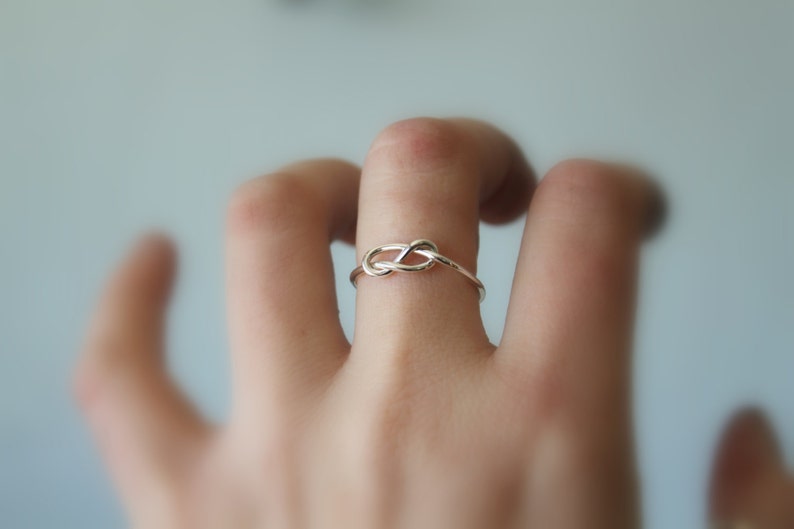 Figure 8 Knot Ring//sterling Silver//handcrafted Made to Order | Etsy