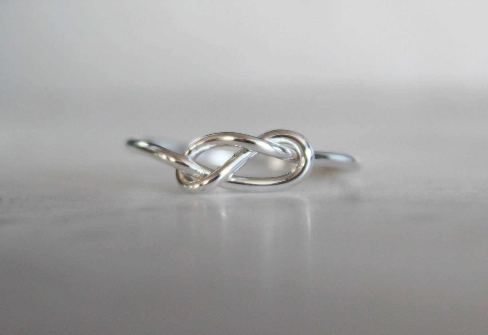 Figure 8 Knot Ring//sterling Silver//handcrafted Made to Order | Etsy