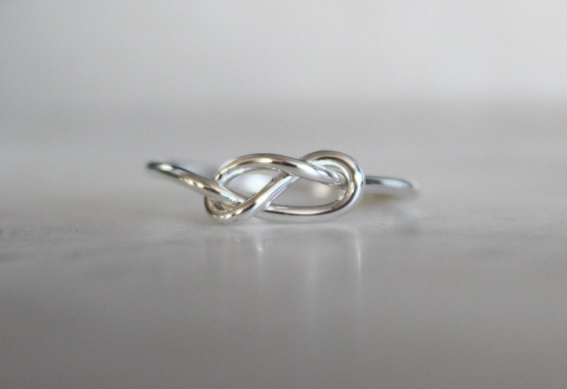 Figure 8 Knot Ring//sterling Silver//handcrafted Made to Order - Etsy