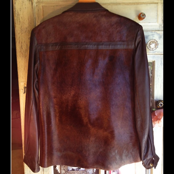 Fiona-1970's Pony Hair on Hide Vintage Designer Shirt… - Gem