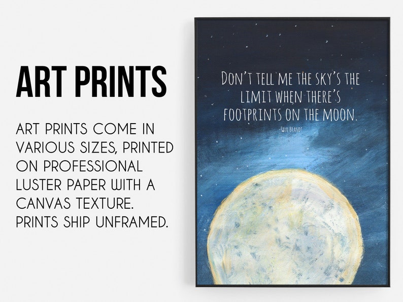 Don't Tell Me the Sky's the Limit When There's - Etsy