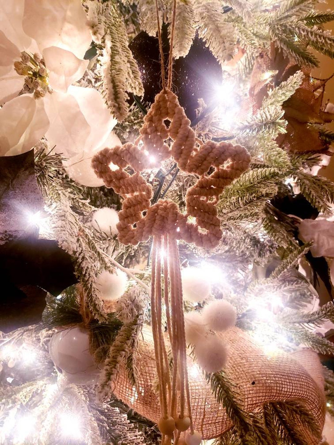 Handmade Macrame Shooting Star Ornament and Wall Decor - Etsy