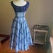 Vintage 50’s Ceil Chapman Dress & Bolero Jacket Blue Gingham ...