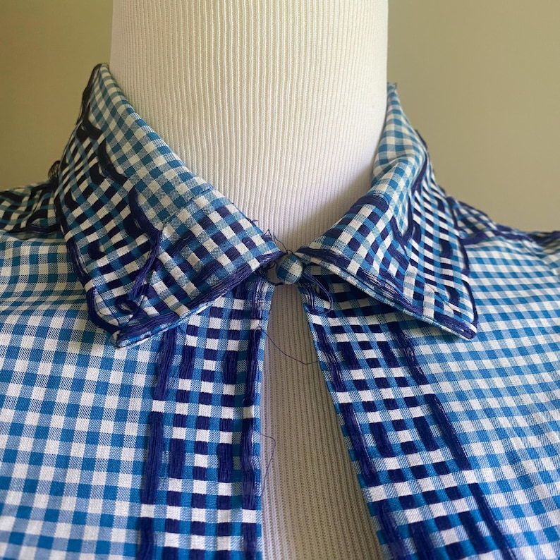 Vintage 50’s Ceil Chapman Dress & Bolero Jacket Blue Gingham ...