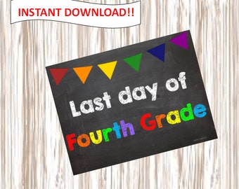 6TH GRADE Chalkboard Sign - Etsy