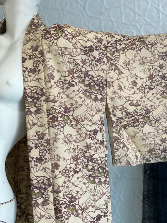 Japanese Maple Leaf Haori Natural-Earth Tones with Pr… - Gem