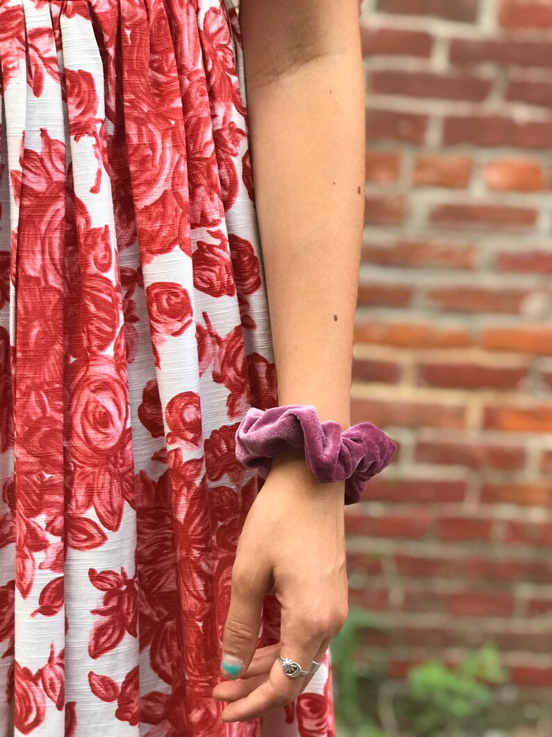 1980s Vintage Blush Pink Roses Dress-80s Does 5ps Puff - Etsy