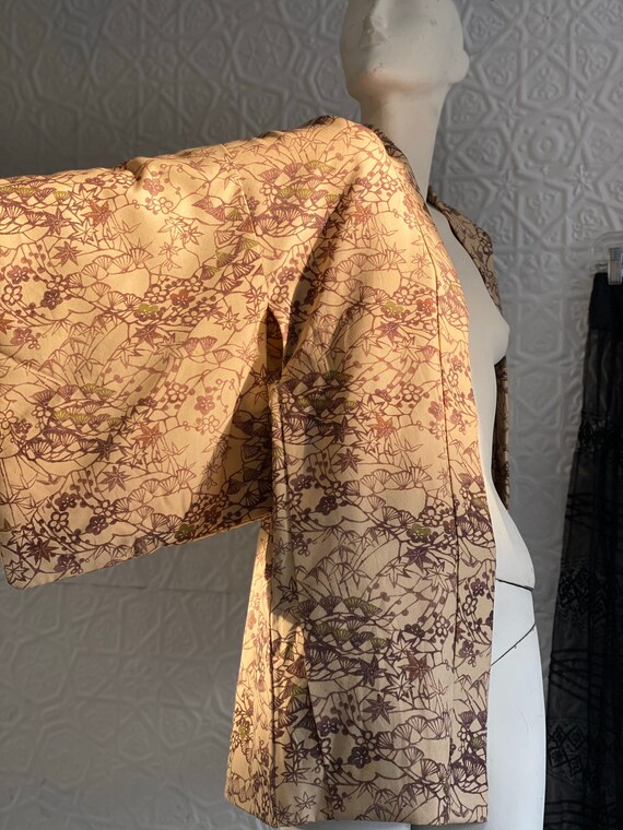 Japanese Maple Leaf Haori Natural-Earth Tones with Pr… - Gem