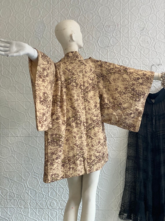 Japanese Maple Leaf Haori Natural-Earth Tones with Pr… - Gem