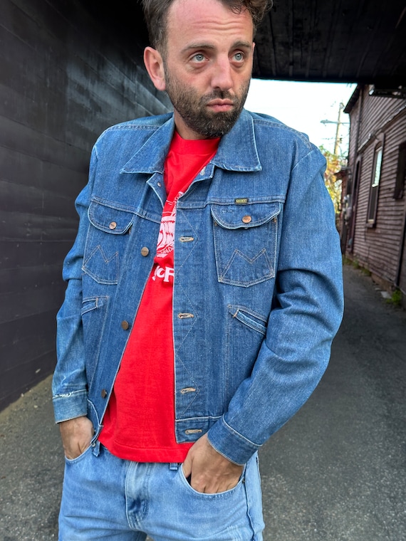Wrangler Vintage Jacket 124 MJ R/Denim, 52% OFF