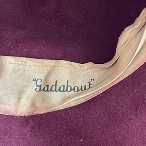 1940s Wool Felt Maroon Gadabout Bucket Hat/cloche-vintage Women’s Cap ...