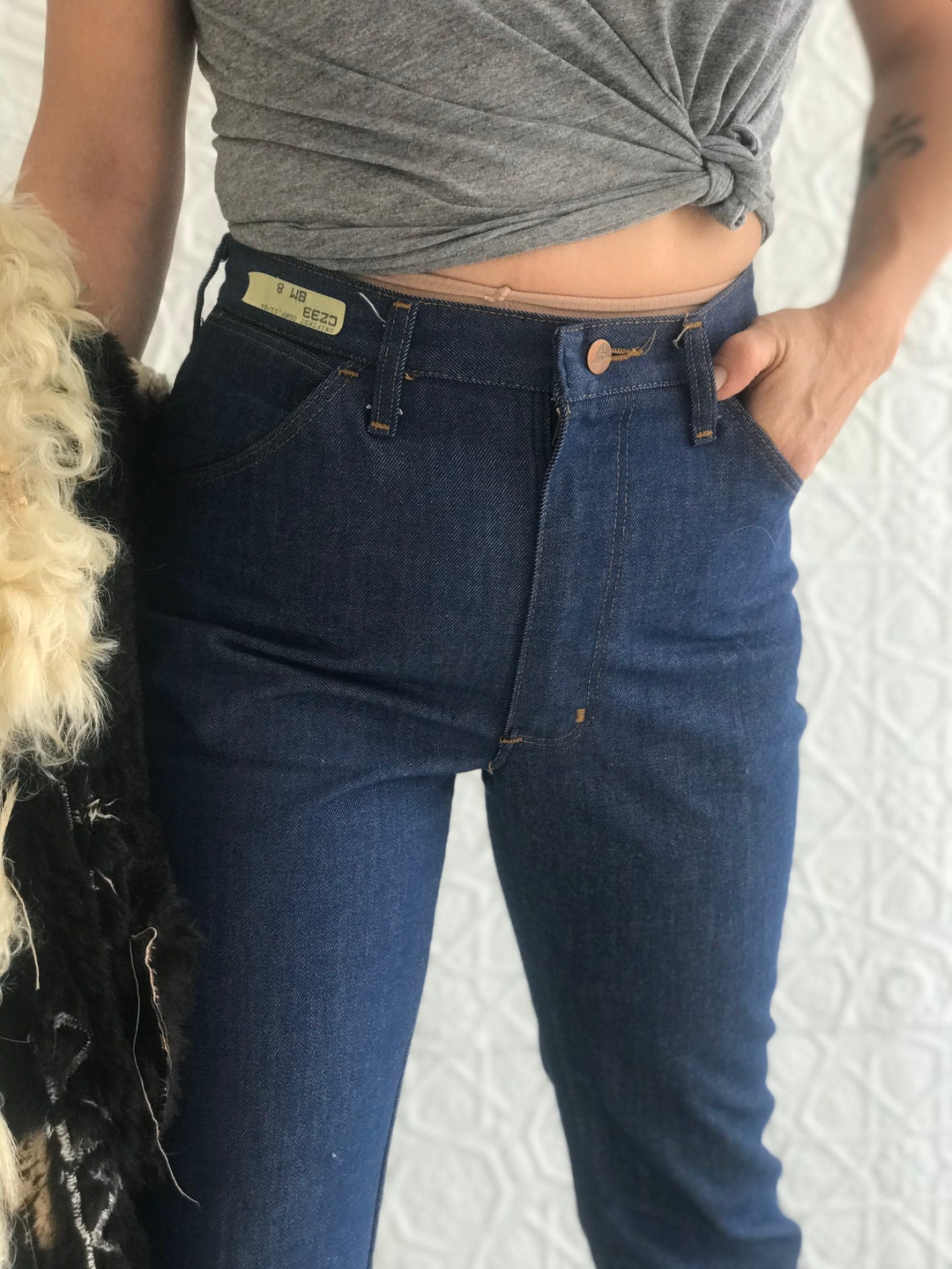 Hochwasser-Boot-Schnitt 70er Jahre-Denim-Jeans-Perfekte Hosen-Levis ...