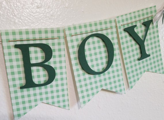 Boy Baby Shower Banner Baby Shower Decorations Boy Baby - Etsy