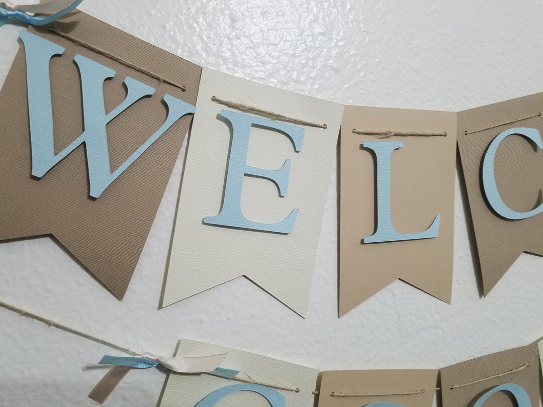Baby Shower Banner, Boy Baby Shower, Boho Baby Shower, Beige, Ivory ...