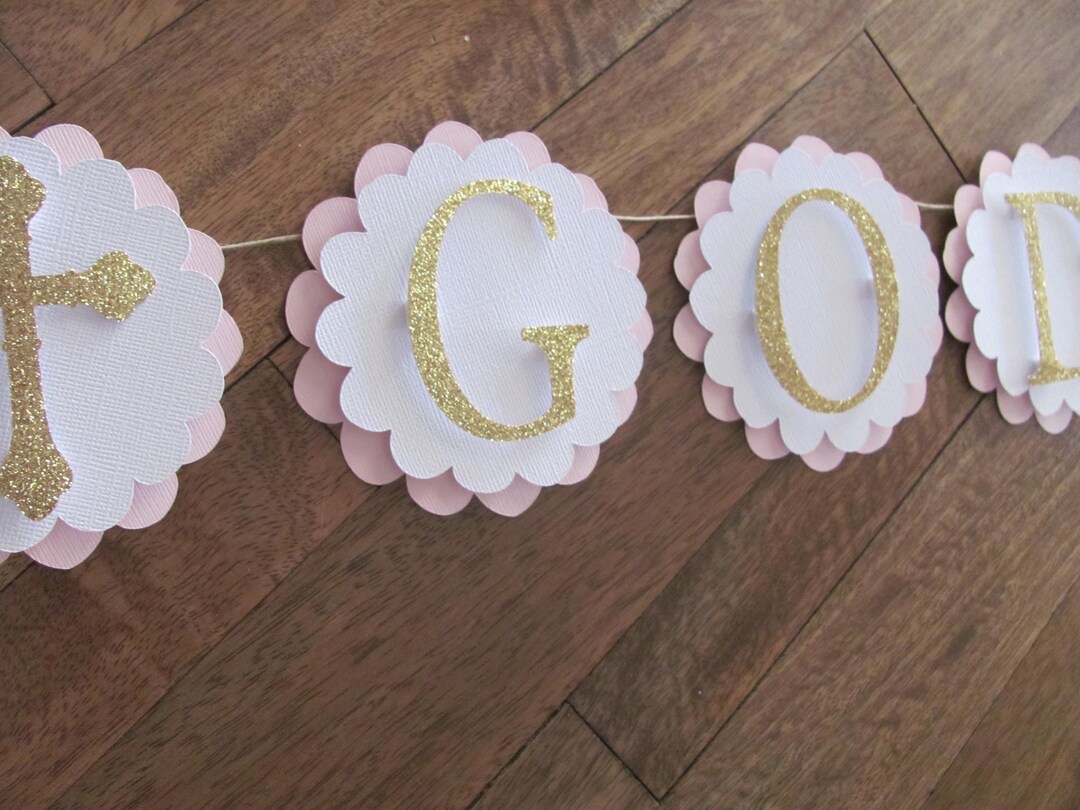 Baptism Banner, Baptism Decorations, Baptism Decorations for Girl ...