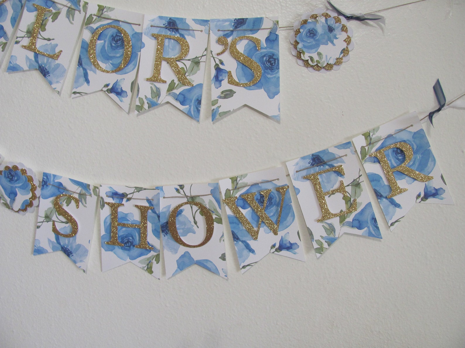 Bridal Banner Bridal Shower Banner Wedding Banner Blue and | Etsy