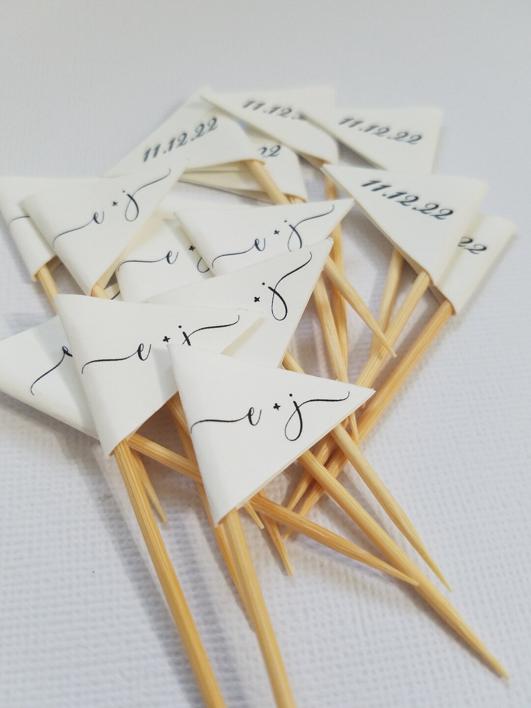 Personalized Flag Food Picks, Flag Cupcake Toppers, Monogram Food Picks ...